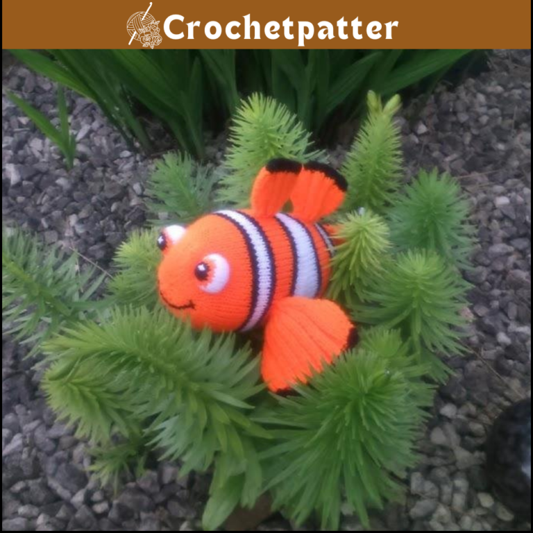 PDF Vintage Nemo the Clown Fish Crochet Pattern | ENGLISH | Digital ...